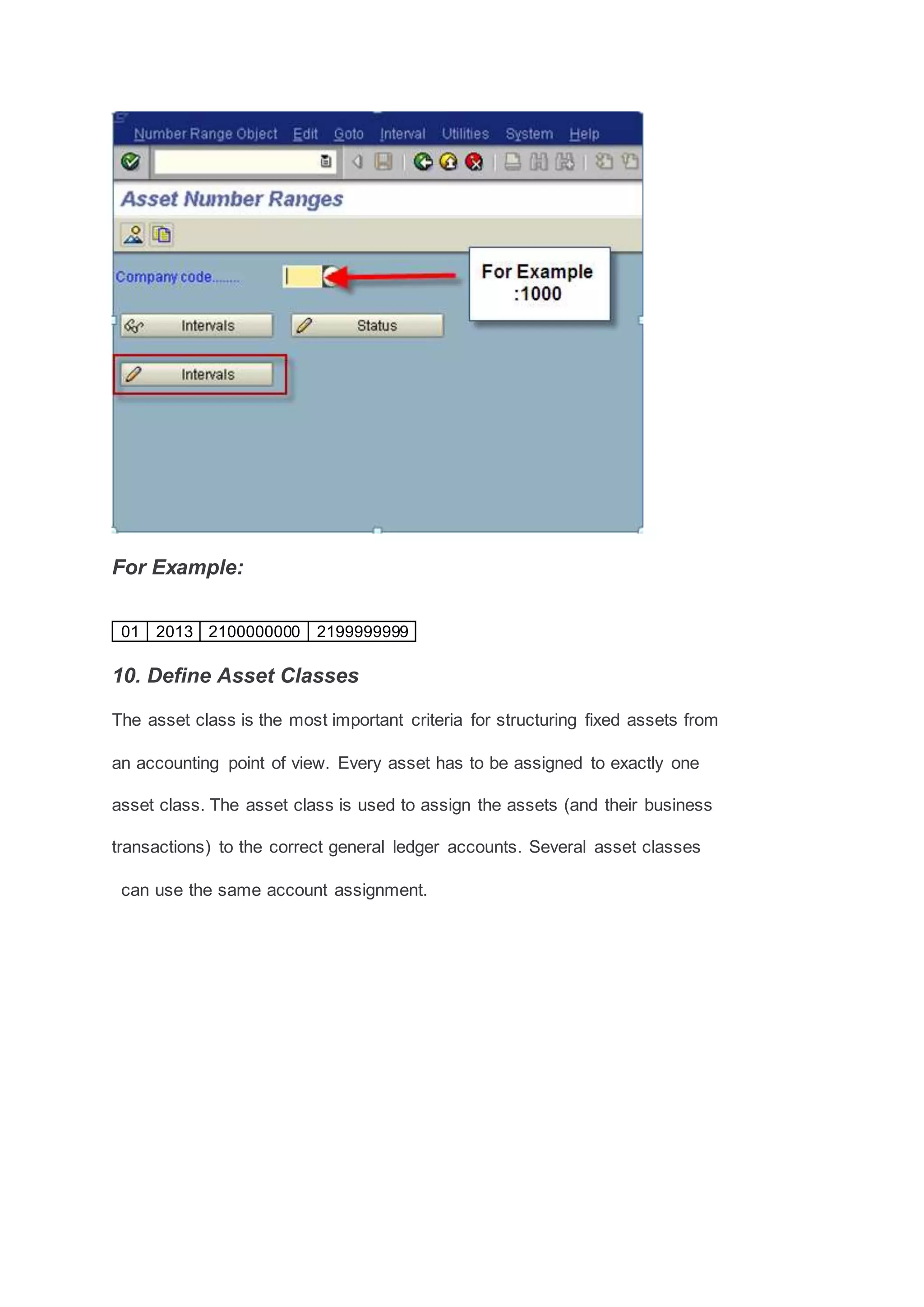 Asset accounting config steps | DOCX