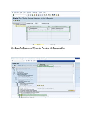Asset accounting config steps | PDF