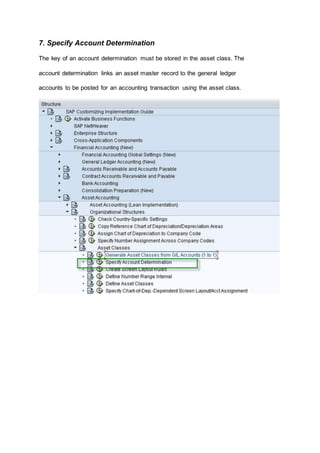Asset accounting config steps | PDF