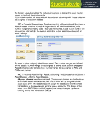Asset Accounting Configuration | PDF