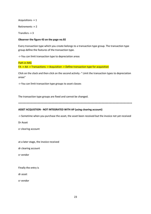 Sap Asset Accounting Configuration Steps As A Subledger Pdf