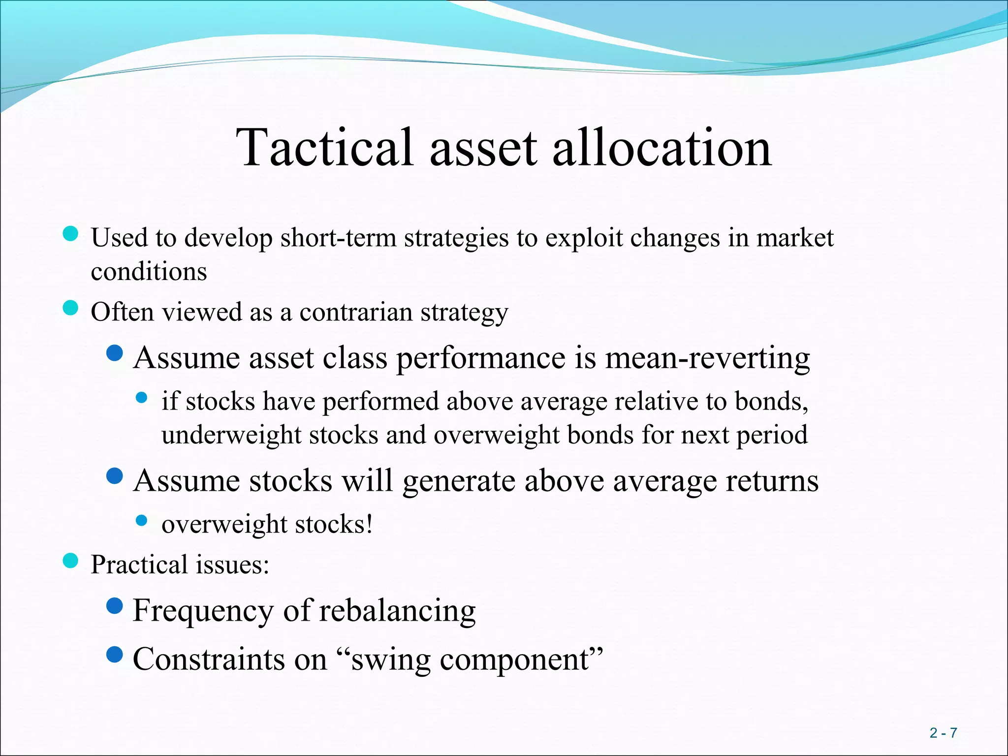 Asset allocation ppt | PPT