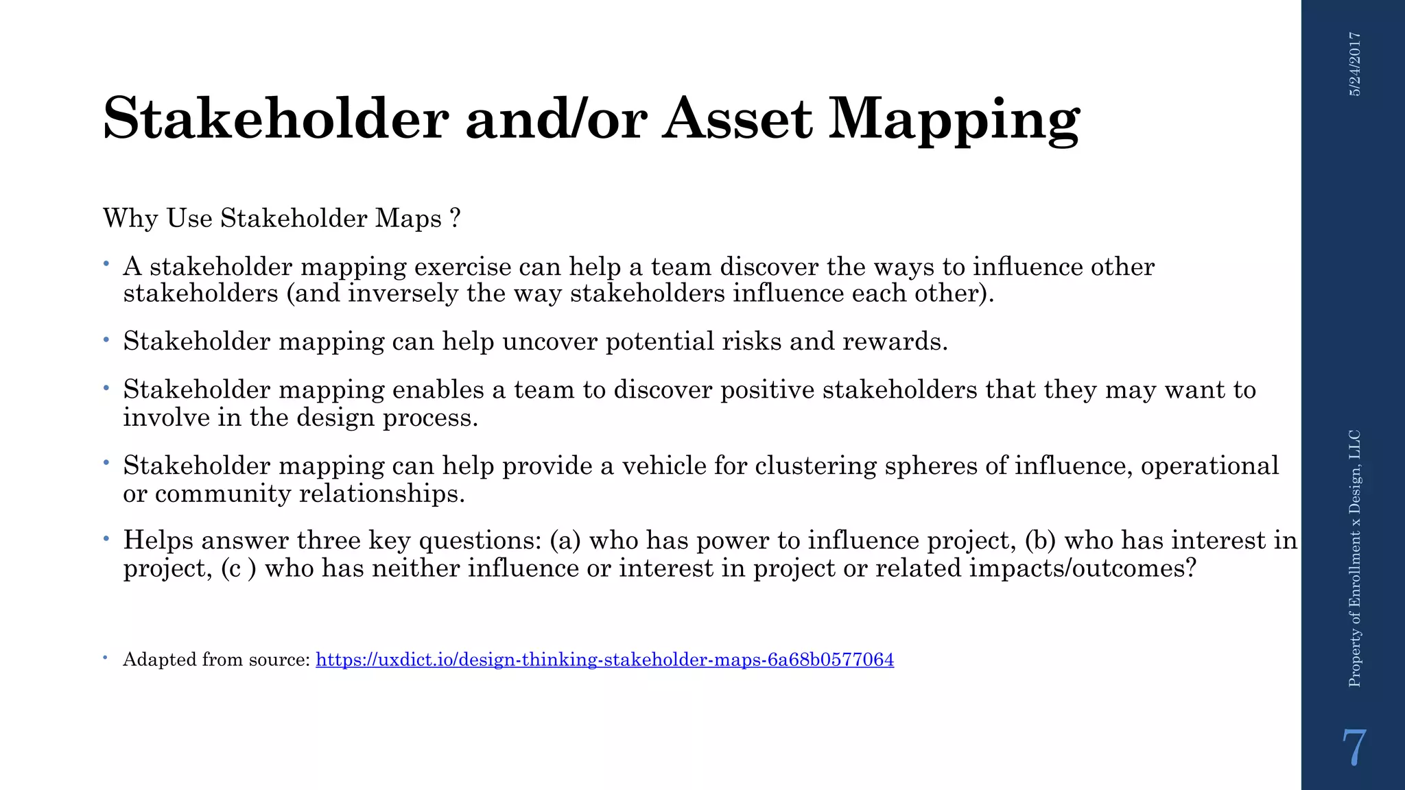 Asset and Stakeholder Mapping | PDF