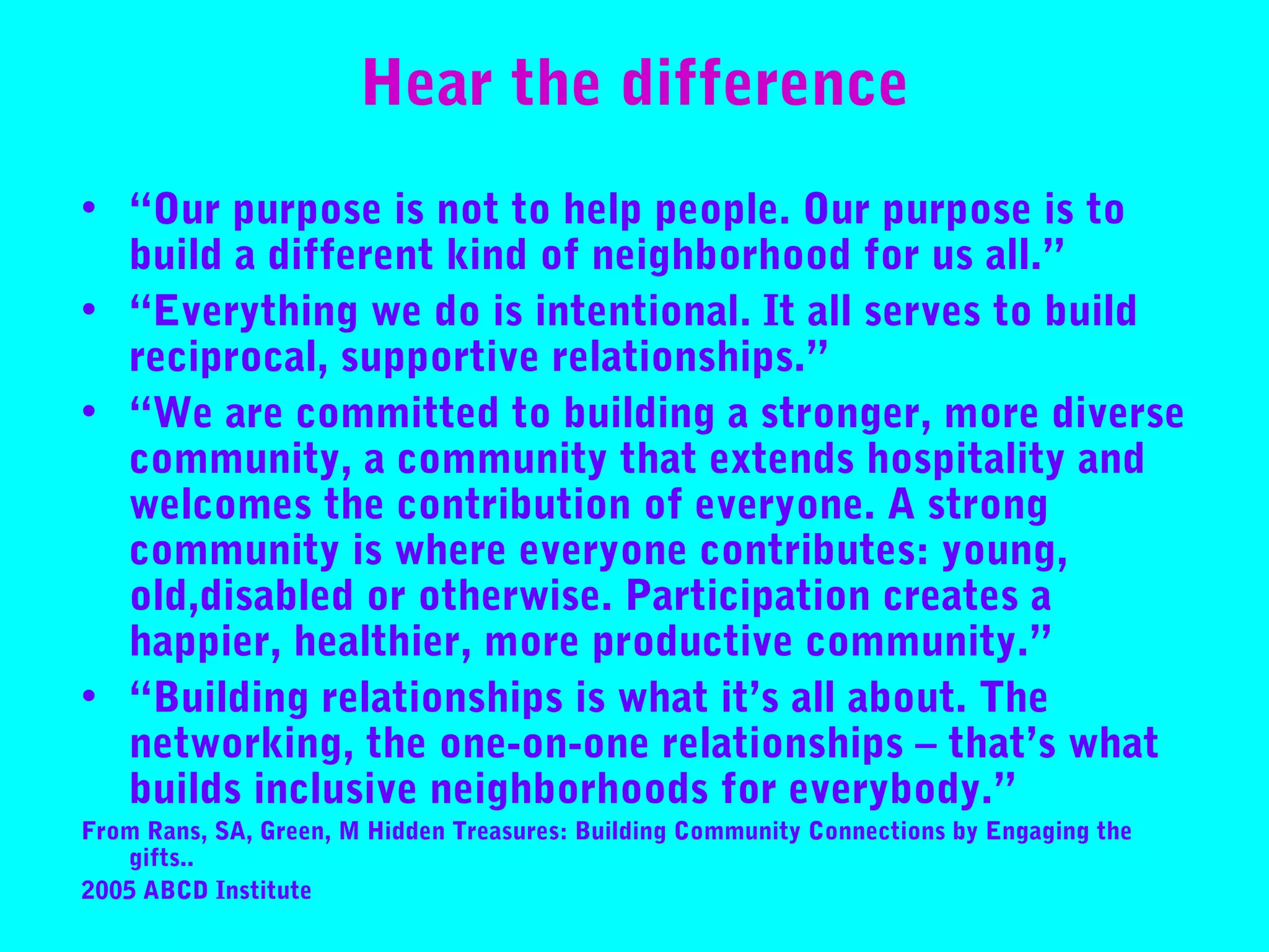 SOC3180 Asset based community development | PPT