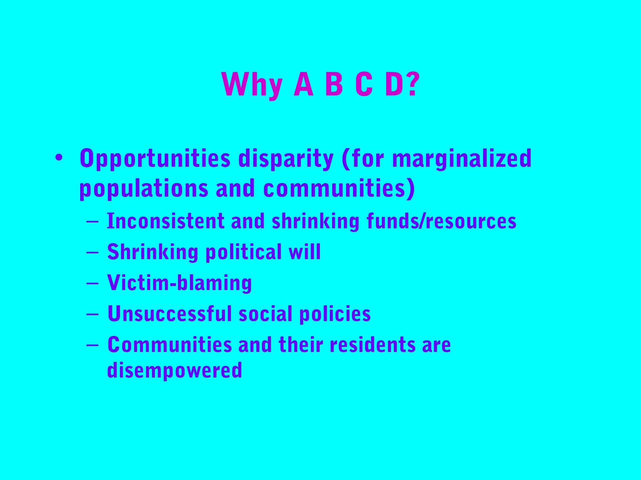 Asset Based Community Development Ppt