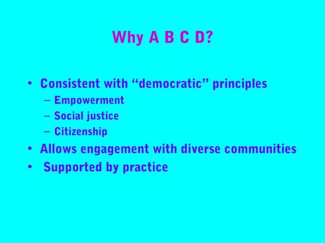 Asset based community development | PPT