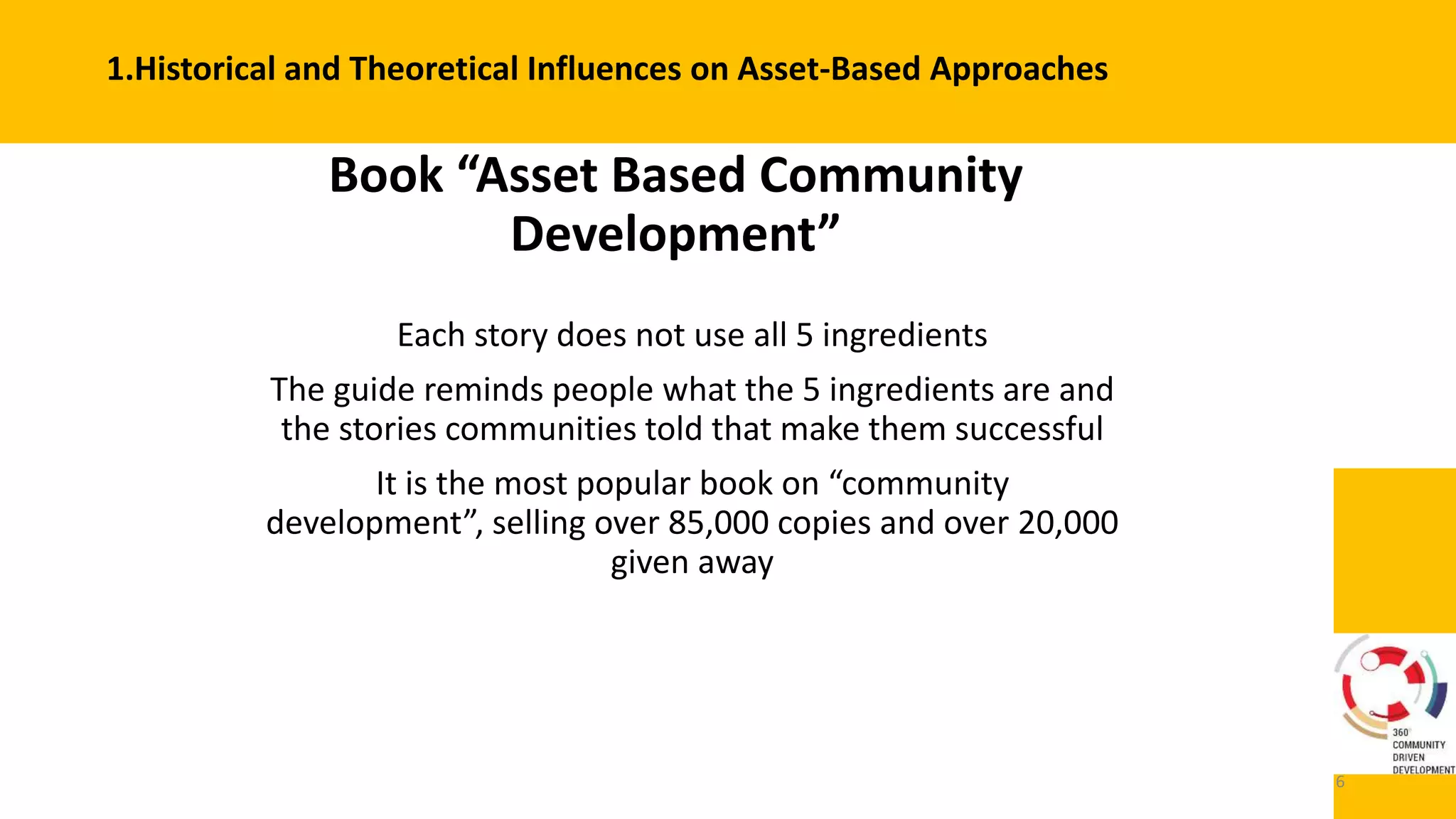 Asset Based Community Develpement :Towards a Sustainable Approach. | PPT