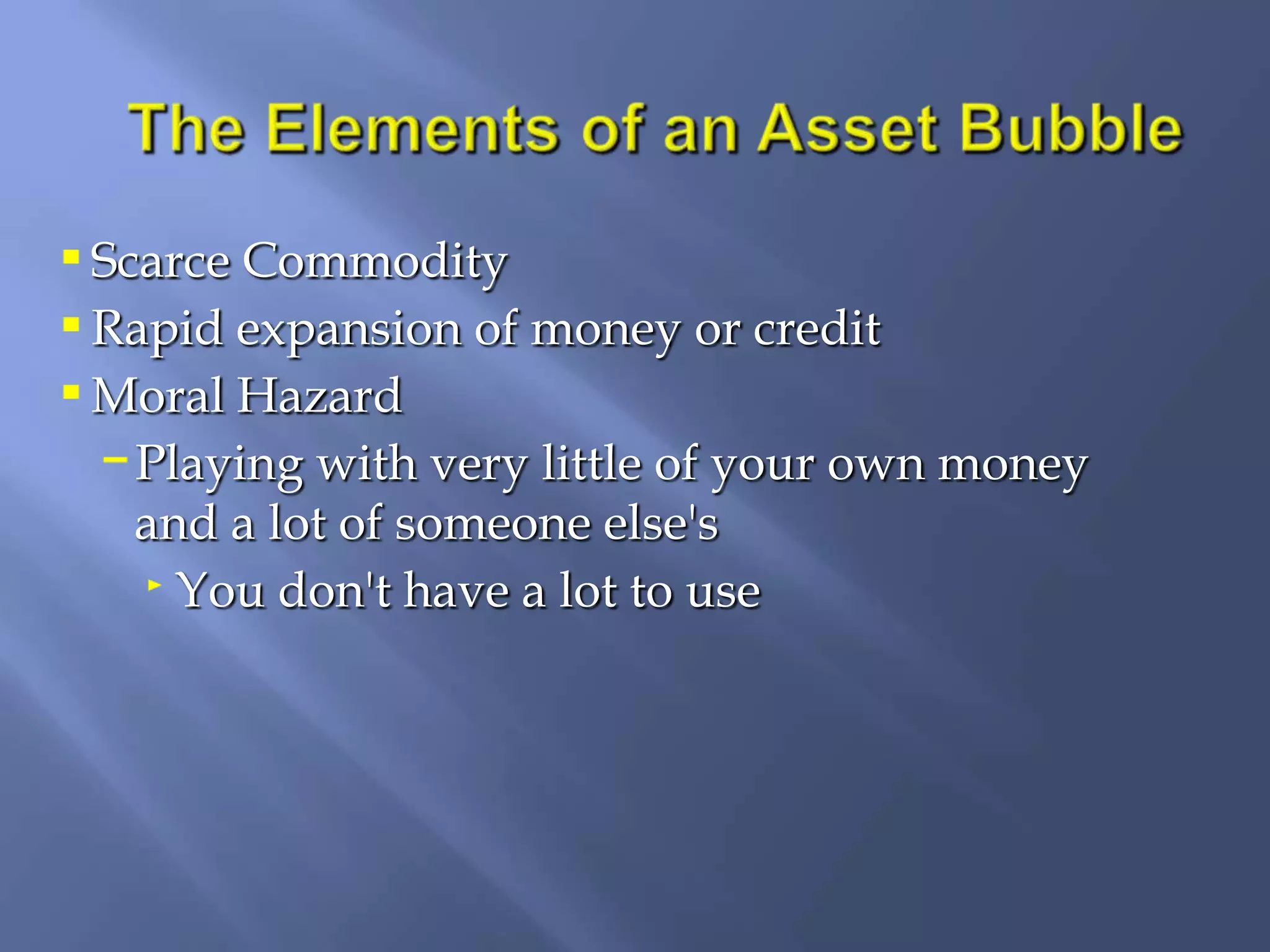 Asset Bubble | PPT