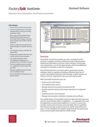 Asset center facts | PDF