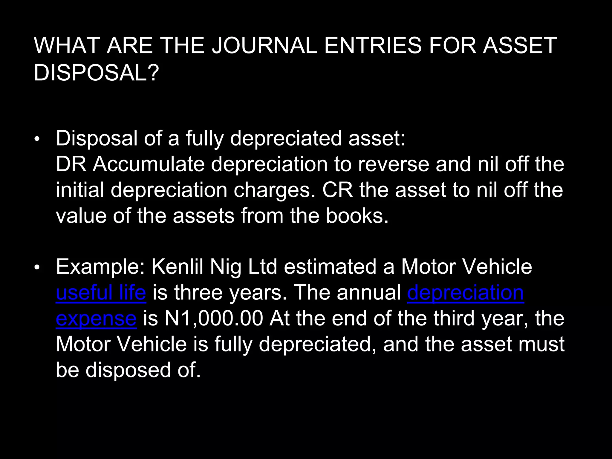 Asset disposal | PPT