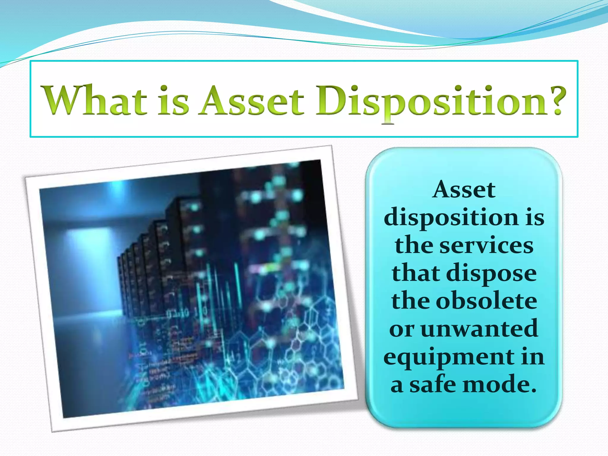 Asset Disposition;A Way of Risk Management | PPT