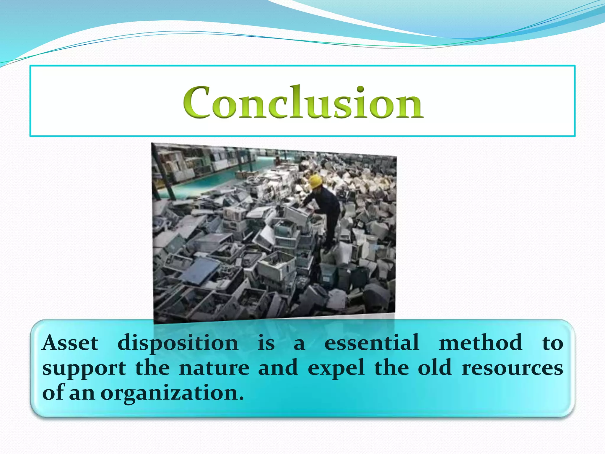 Asset Disposition;A Way of Risk Management | PPT