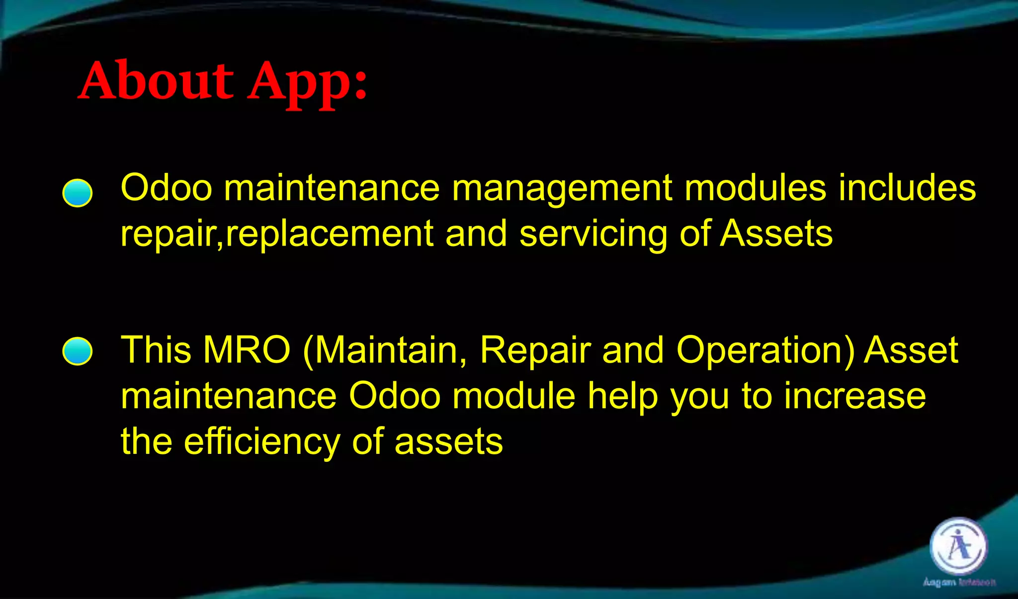 Asset Equipment Maintenance, Machine Repair/Maintenance, Auto parts ...