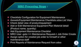 Asset Equipment Maintenance, Machine Repair/Maintenance, Auto parts ...