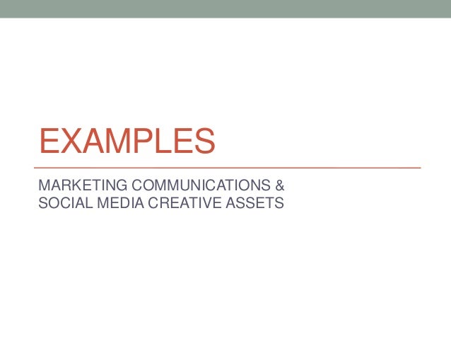 Branding, creative, lead generation asset examples | PPT