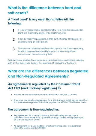 What is asset finance? | PDF