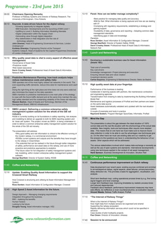 Asset information and data management smart rail | PDF