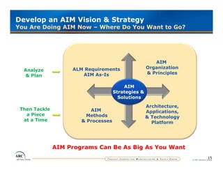 Asset information management an it perspective b mick arc 2008 | PPT