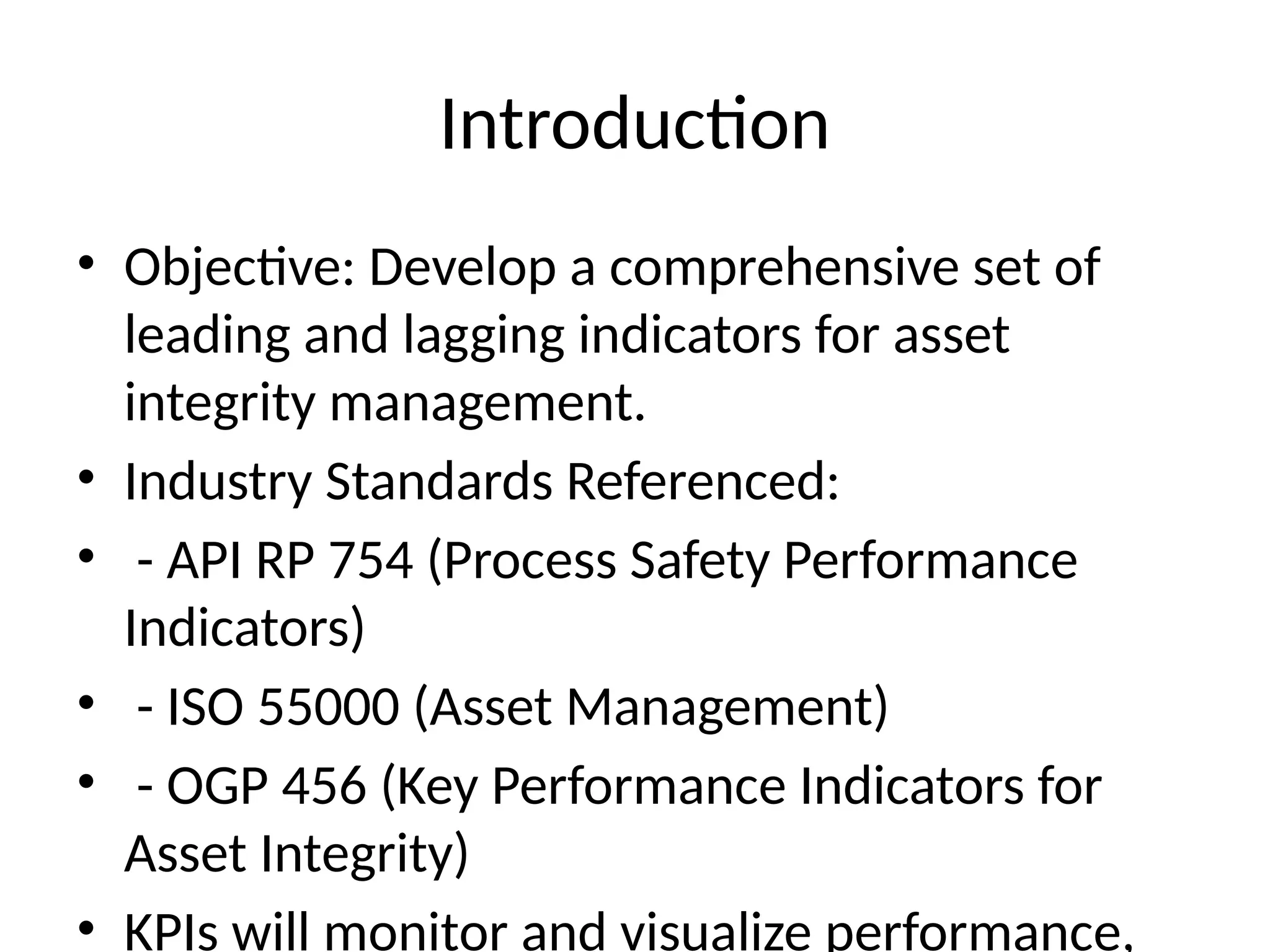 Asset Integrity KPIs Presentation - AIMS | PPT