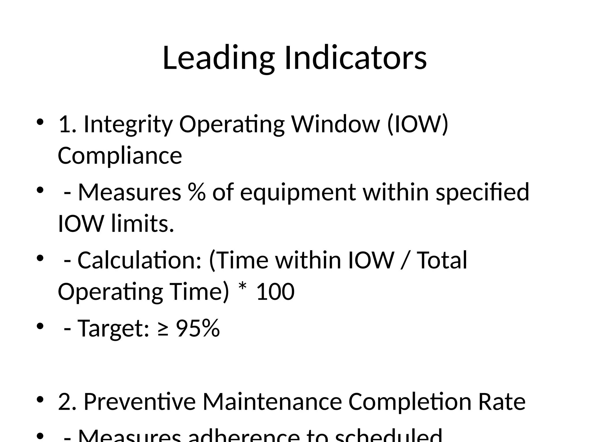 Asset Integrity KPIs Presentation - AIMS | PPT
