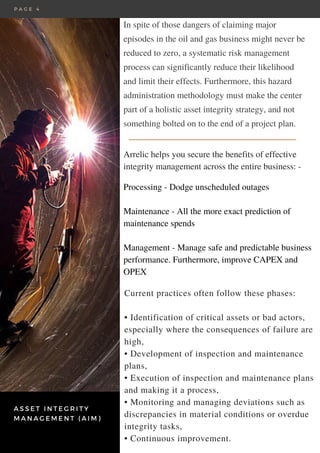 Asset Integrity Management | Arrelic Insights | PDF