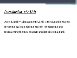 Asset liability management | PPT
