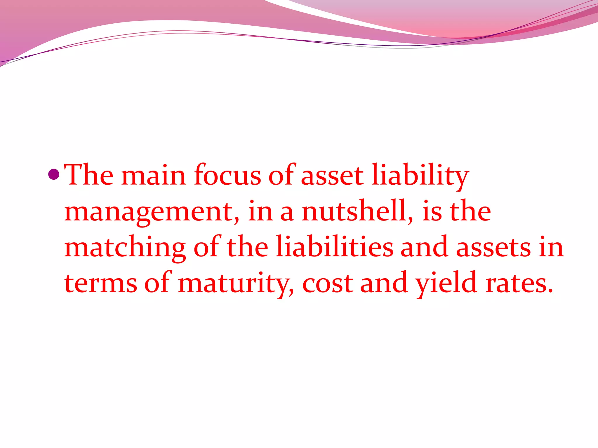 asset liability mgt in commercial banks.pptx | Stocks and Bonds ...
