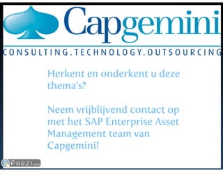 Asset management - Theme's in 2011 according to Capgemini cluster SAP ...