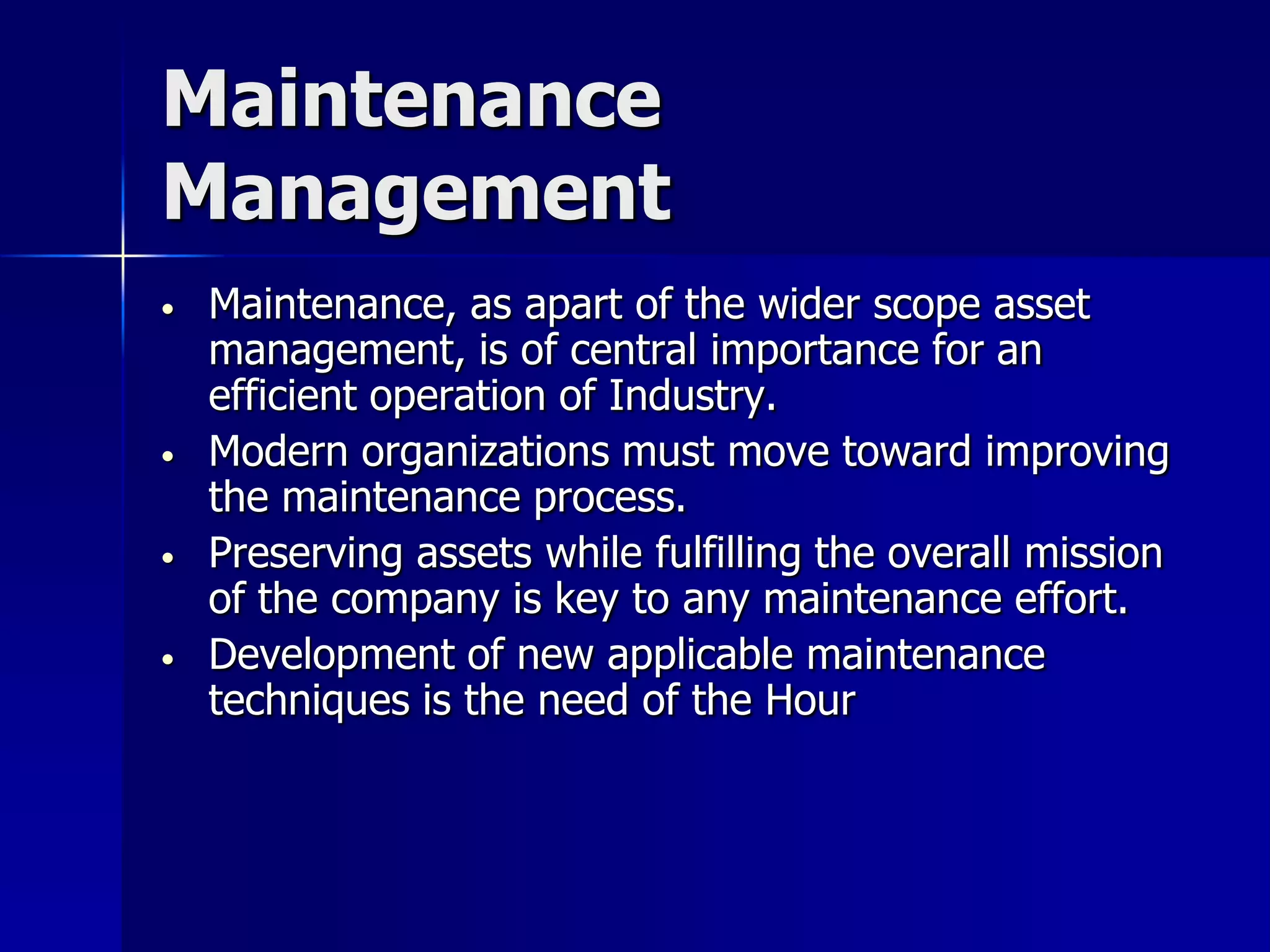 Asset Management,A Maintenance Perspective | PPT