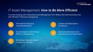 Techjockey Asset Management System | PPT