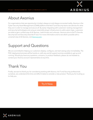Asset management for cybersecurity | PDF