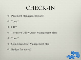 Asset Management presented at Tennessee APWA | PPT
