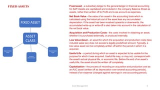 Asset management in sap | PPTX