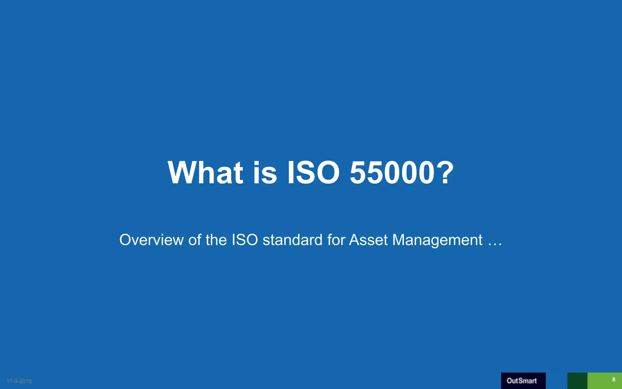 Building your ISO 55000 Wind Asset Management System - Introduction and ...