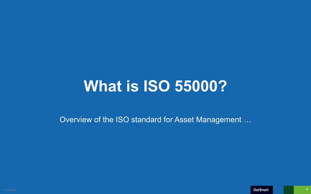 Building your ISO 55000 Wind Asset Management System - Introduction and ...