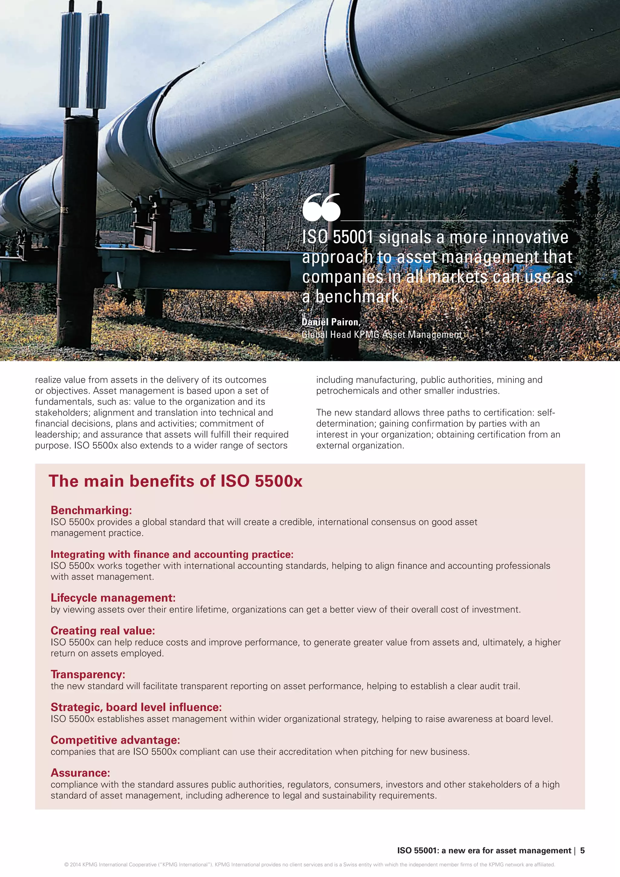 Asset management iso 55001: Getting more value from your assets | PDF