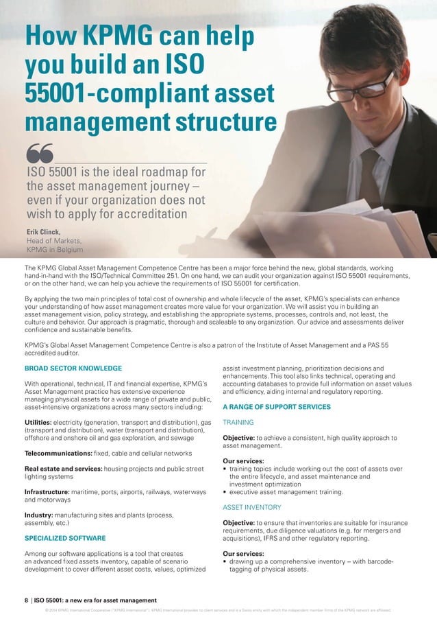 Asset management iso 55001: Getting more value from your assets