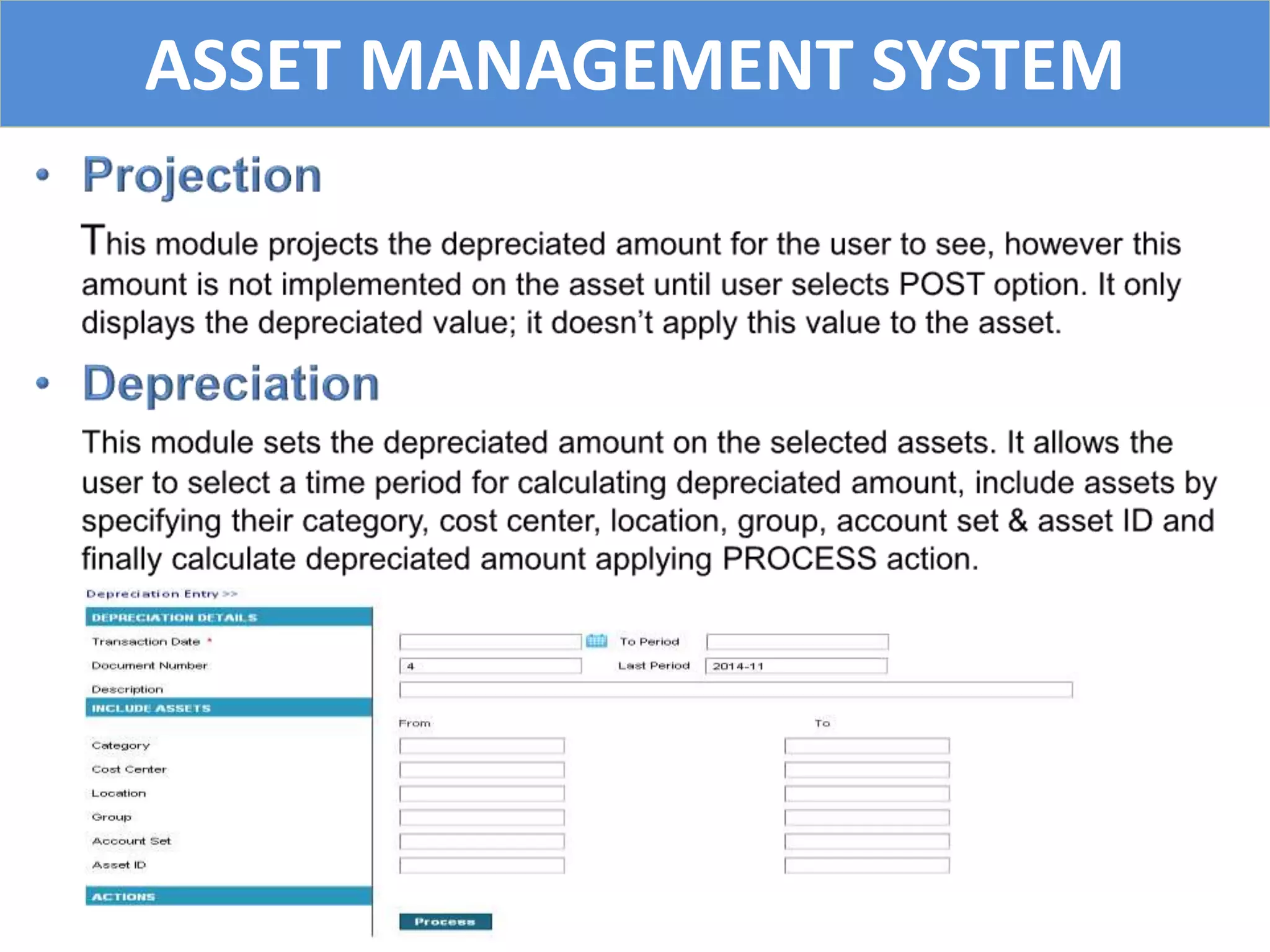 Asset management system final | PPTX