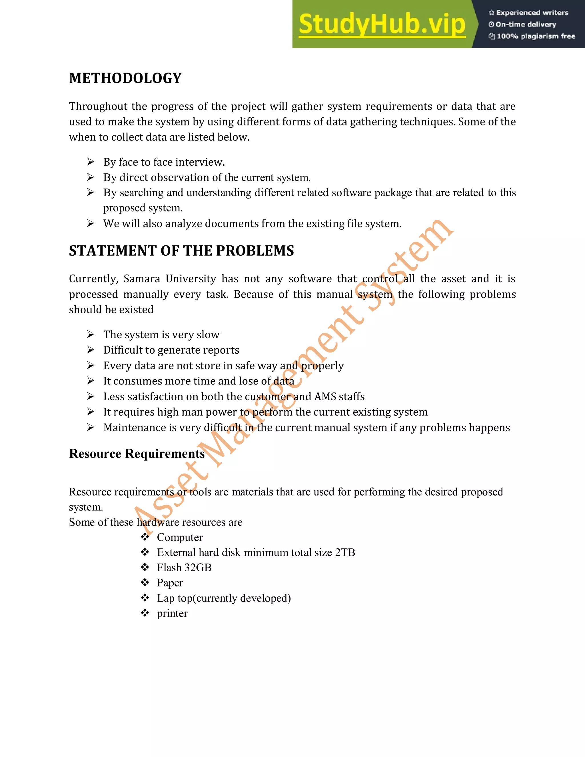 Asset Management System Introduction | PDF