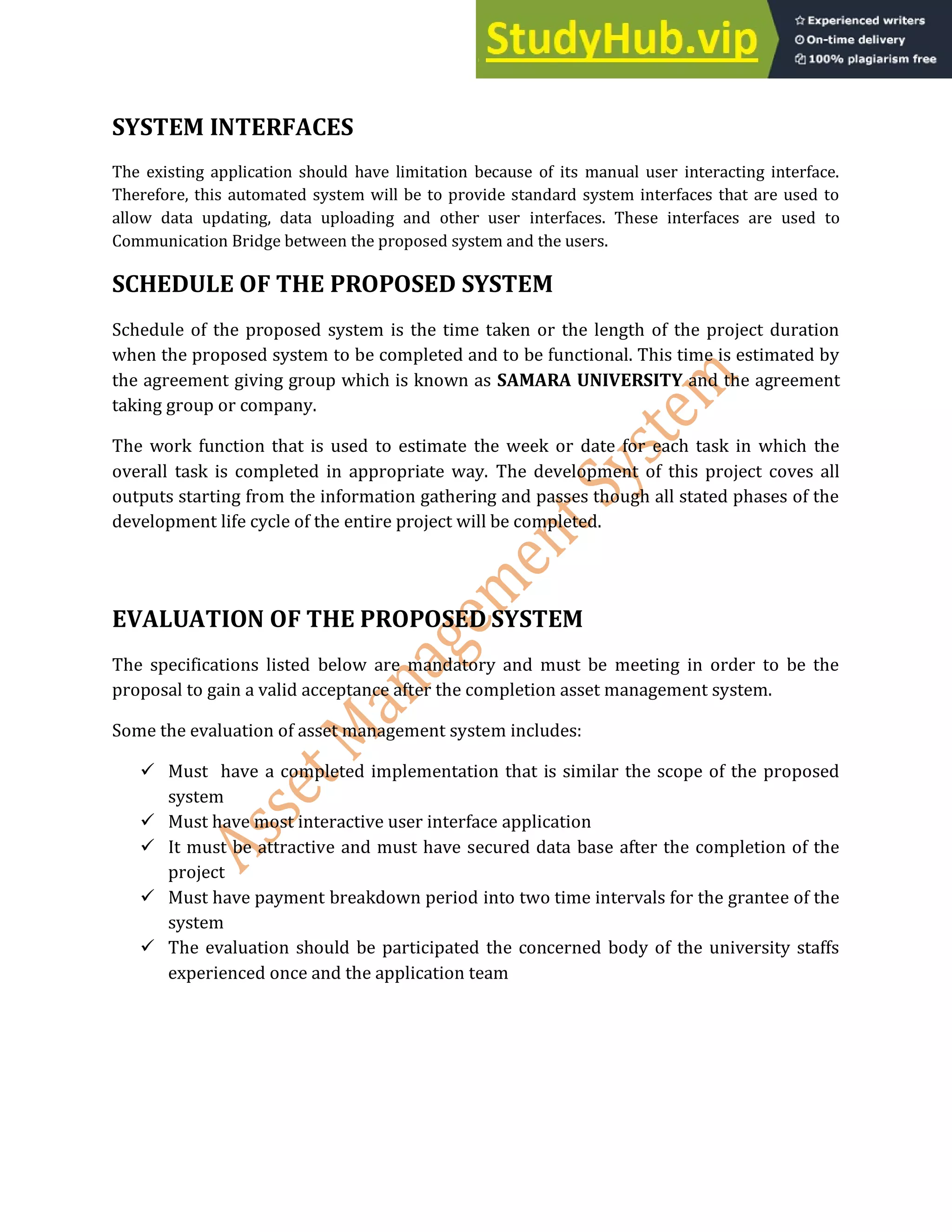 Asset Management System Introduction | PDF