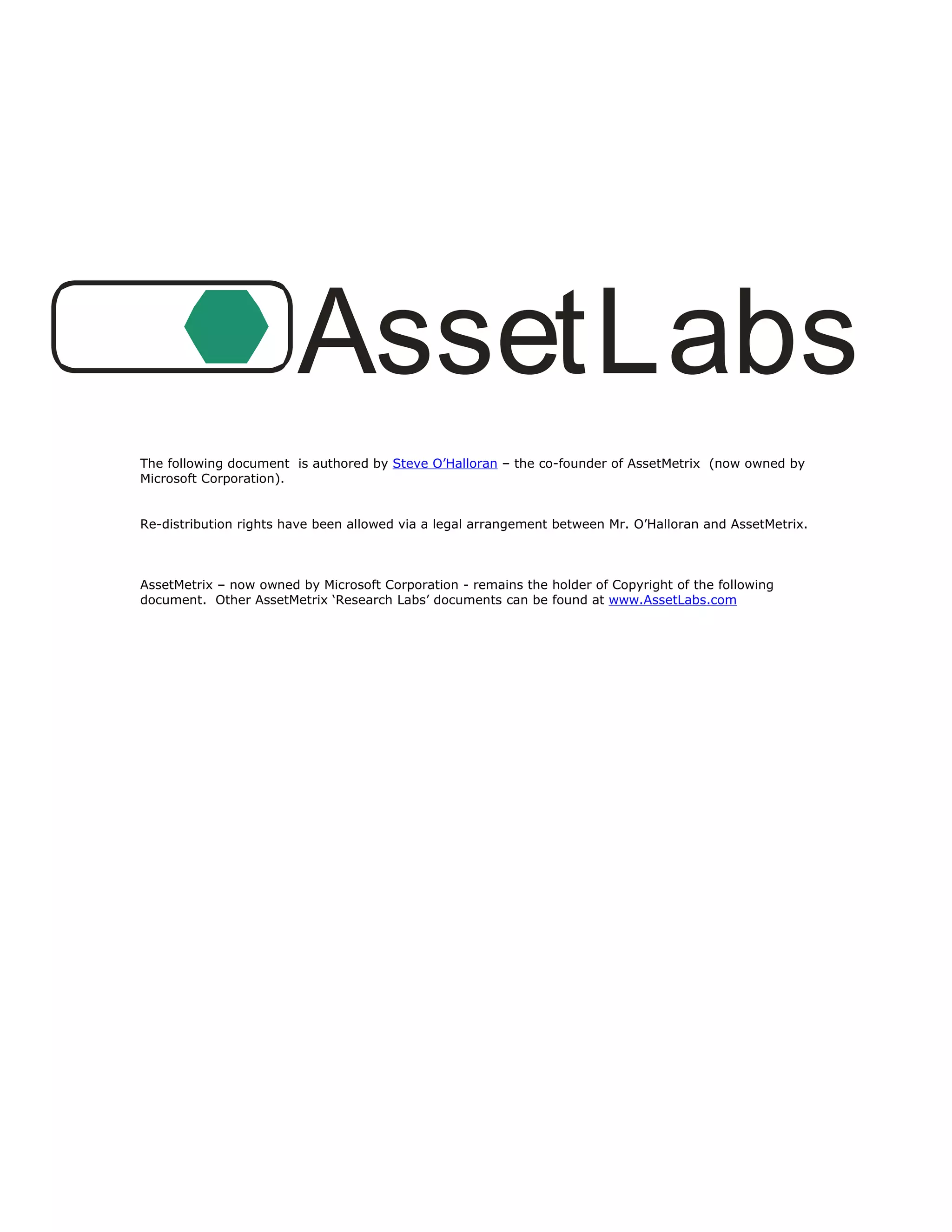 Asset Metrix Corporate Acceptance Of Windows Xp Sp2 Asset Labs Edition ...