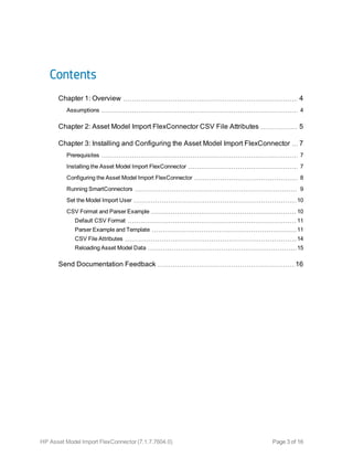 HP ArcSight Asset Model Import FlexConnector Developer's Guide | PDF