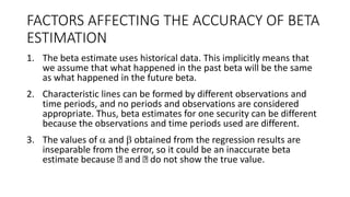 Asset pricing models | PPTX