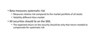 Asset pricing models | PPTX