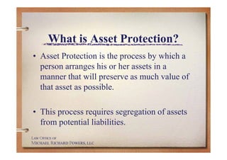 Asset Protection | PDF | Business Accounting & Finance | Business