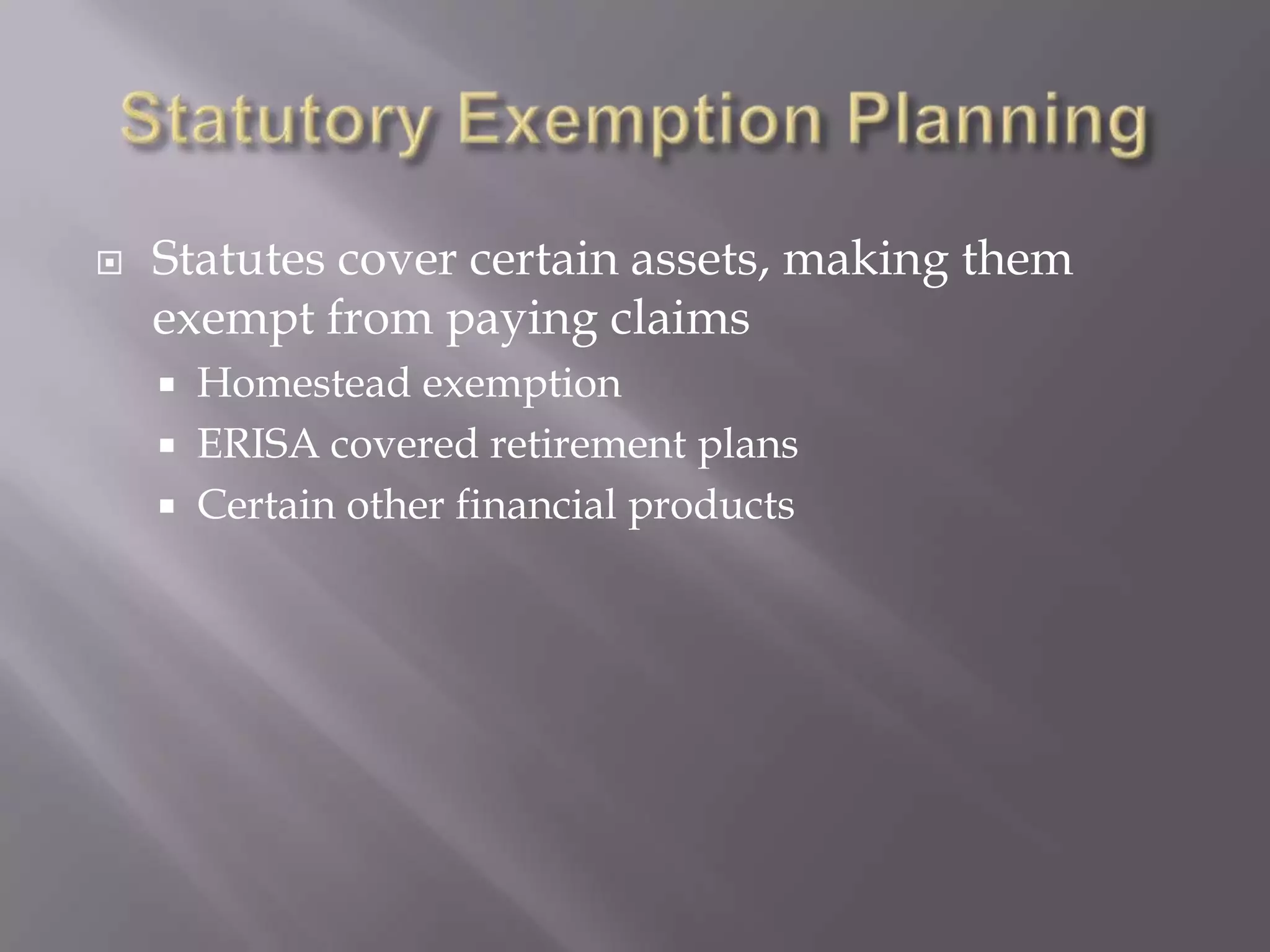 Asset protection 101 | PPTX