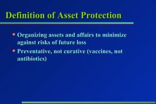 Asset Protection Planning | PPT