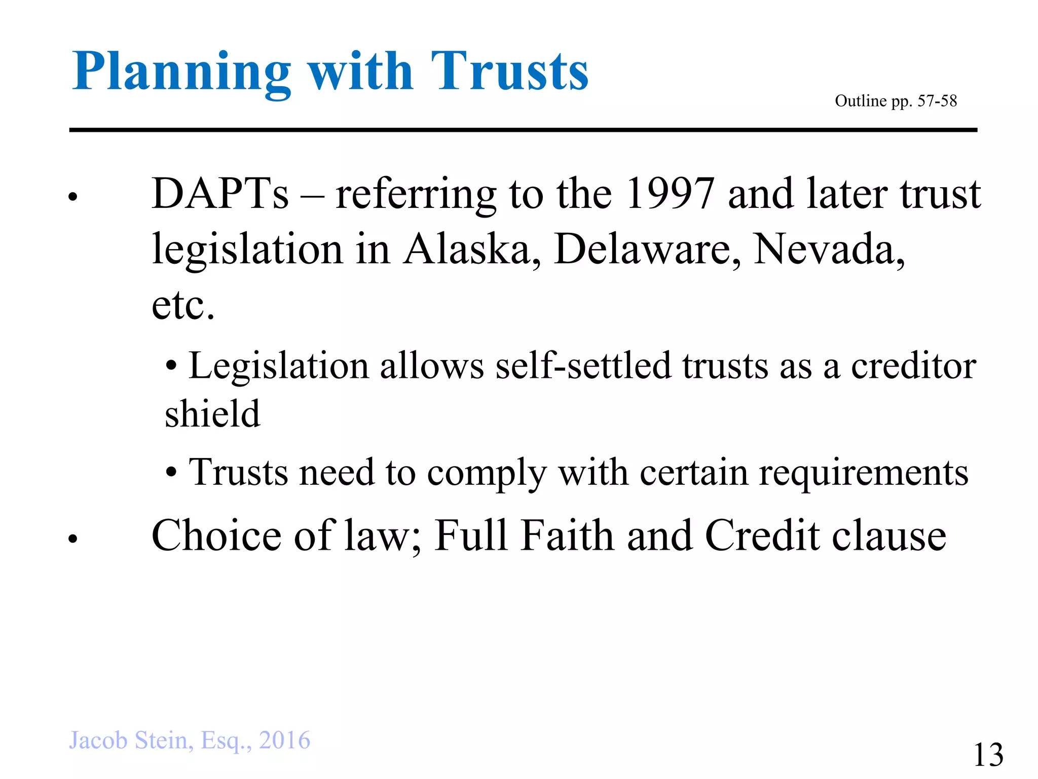 Asset Protection Planning | PDF