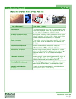 Asset Protection Presentation | PDF