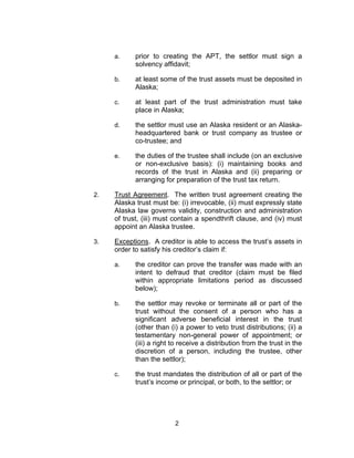 Asset Protection Trusts Final | PDF